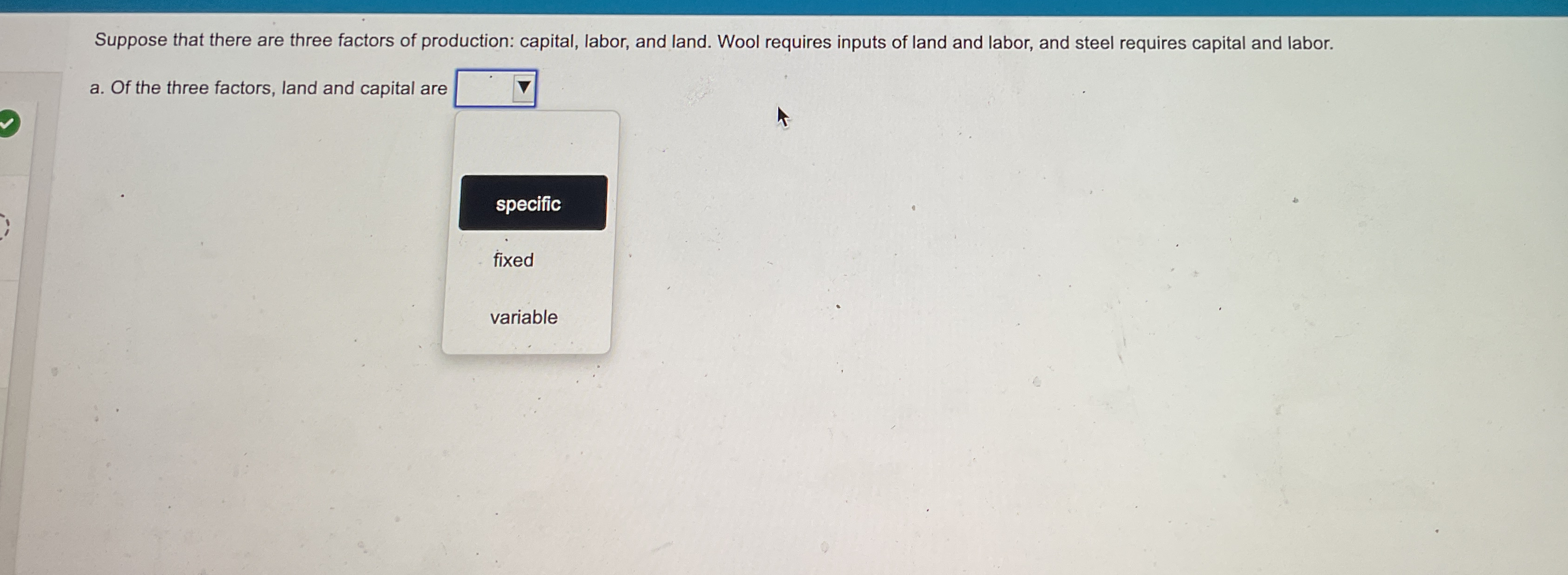 Solved Suppose that there are three factors of production: | Chegg.com
