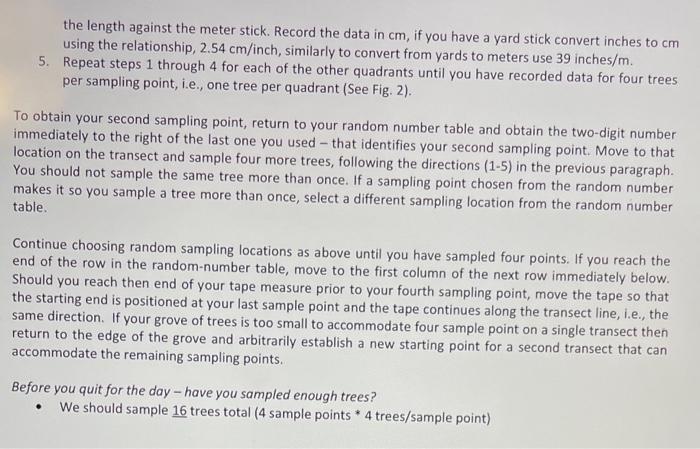 Introduction The point-quarter method was developed | Chegg.com
