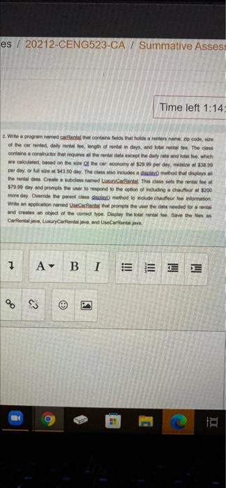 Solved 2. Write a program named carRenta, that contains | Chegg.com