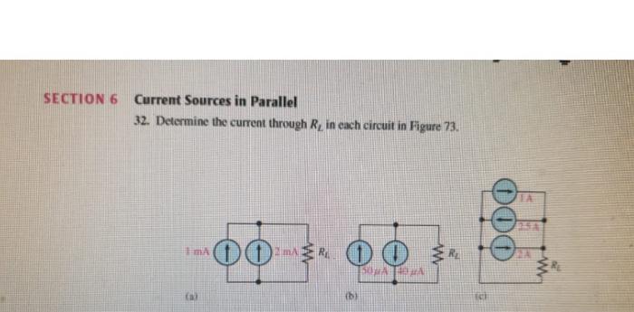 Solved SECTION 6 Current Sources in Parallel 32. Determine | Chegg.com