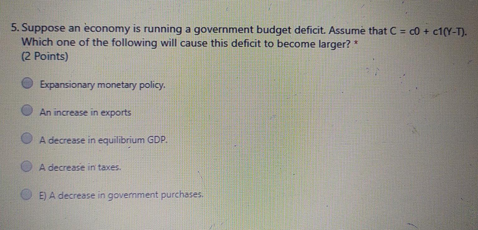 Solved 1. In a simple Keynesian model (with lump-sum taxes | Chegg.com