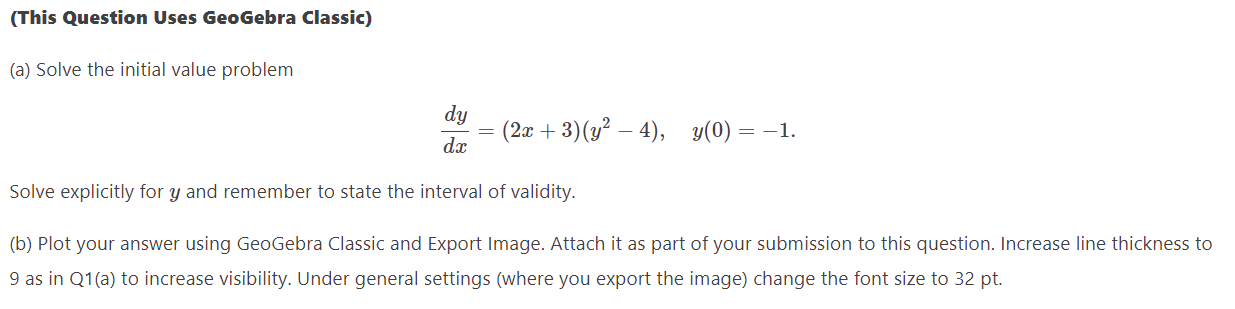 Solved (This Question Uses GeoGebra Classic)Uses GeoGebra | Chegg.com