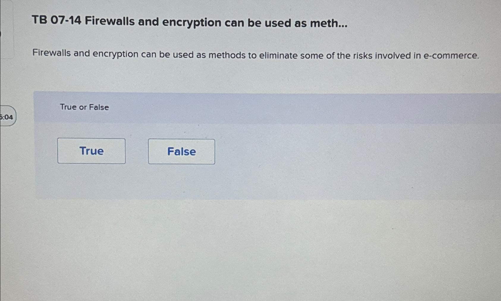 Solved TB 07-14 ﻿Firewalls and encryption can be used as | Chegg.com