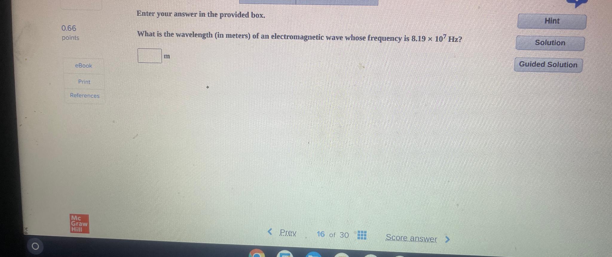 Solved Enter your answer in the provided box.0.66 | Chegg.com
