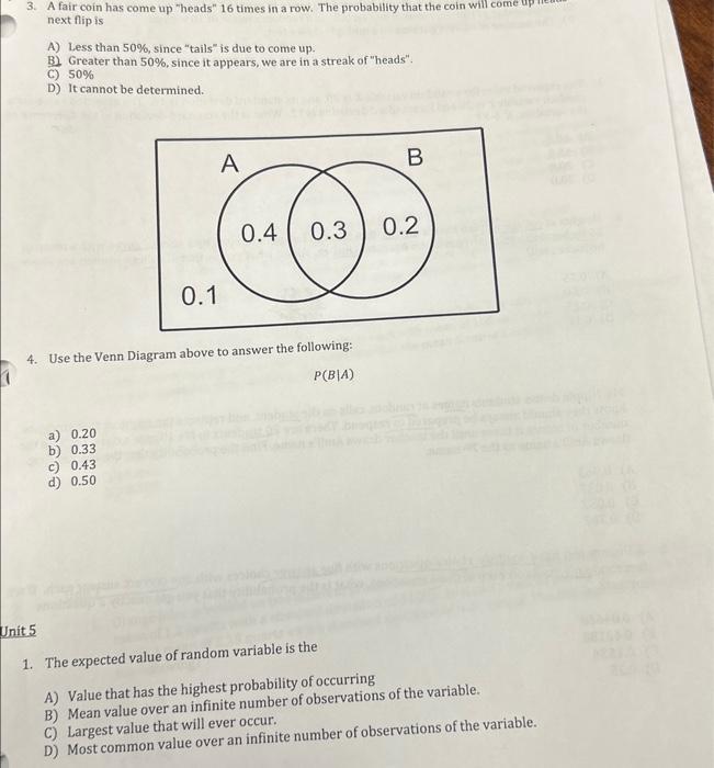 Solved 3. A fair coin has come up "heads" 16 times in a row. | Chegg.com