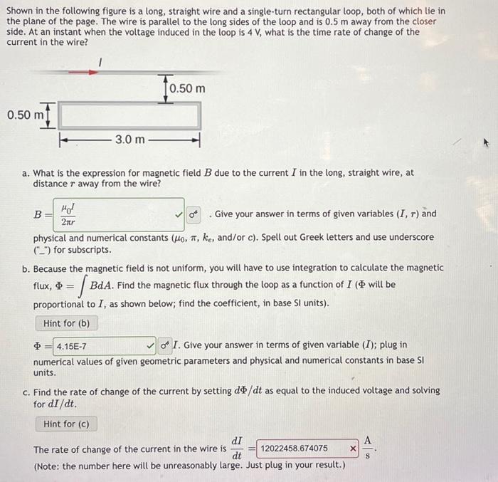 Solved Shown in the following figure is a long, straight | Chegg.com