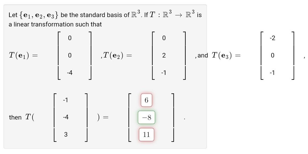 Solved Let { 1, 2, 3} be the standard basis of 3. If | Chegg.com