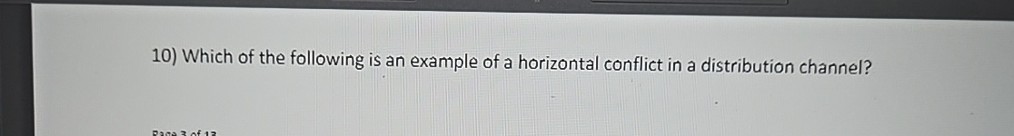 Solved Which of the following is an example of a horizontal | Chegg.com