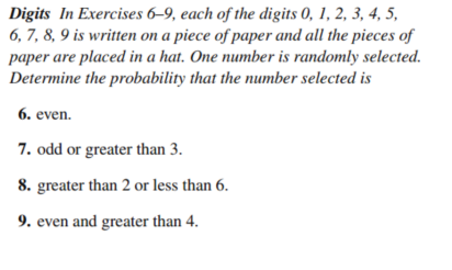 Solved Digits In Exercises 6-9, ﻿each of the digits | Chegg.com