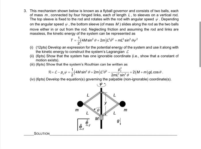 3. This mechanism shown below is known as a flyball | Chegg.com