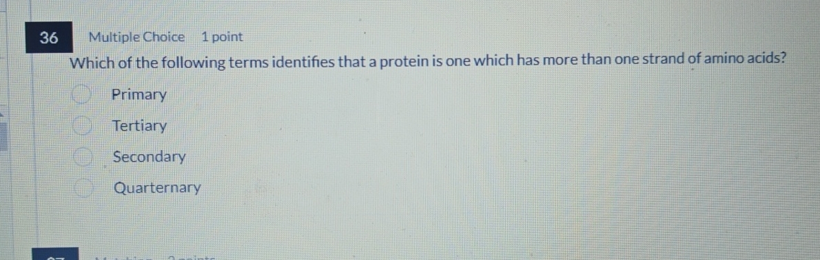 Solved 36Multiple Choice 1 ﻿pointWhich of the following | Chegg.com