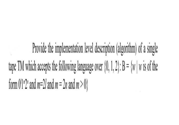 Solved Provide the implementation level description | Chegg.com