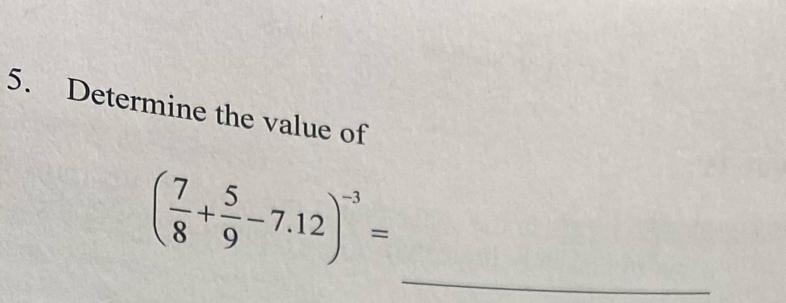 Solved Determine the value of(78+59-7.12)-3= | Chegg.com