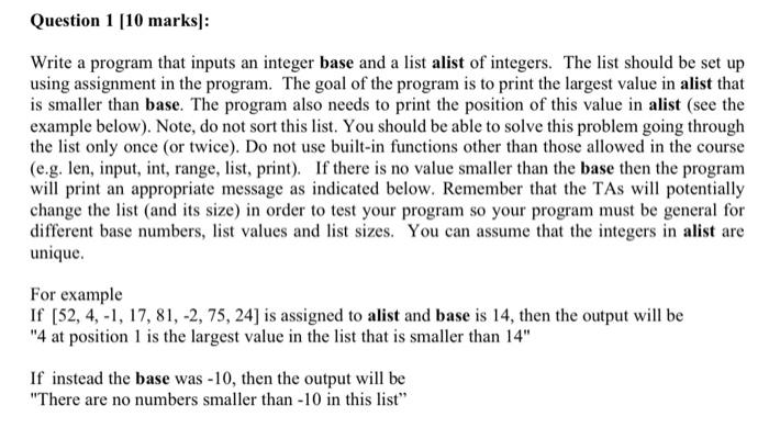 Solved Write a program that inputs an integer base and a | Chegg.com