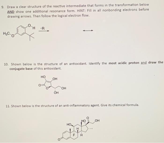Solved Organic Chemistry 1 Review1. Give the hybridization | Chegg.com