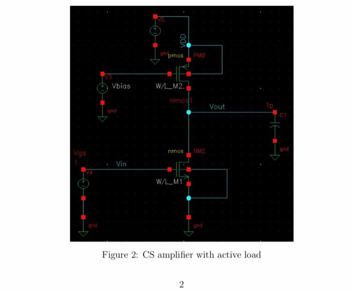 Solved Problem 2. Common-source amplifier with | Chegg.com