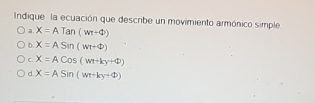 Solved Indique la ecuación que describe un movimiento | Chegg.com