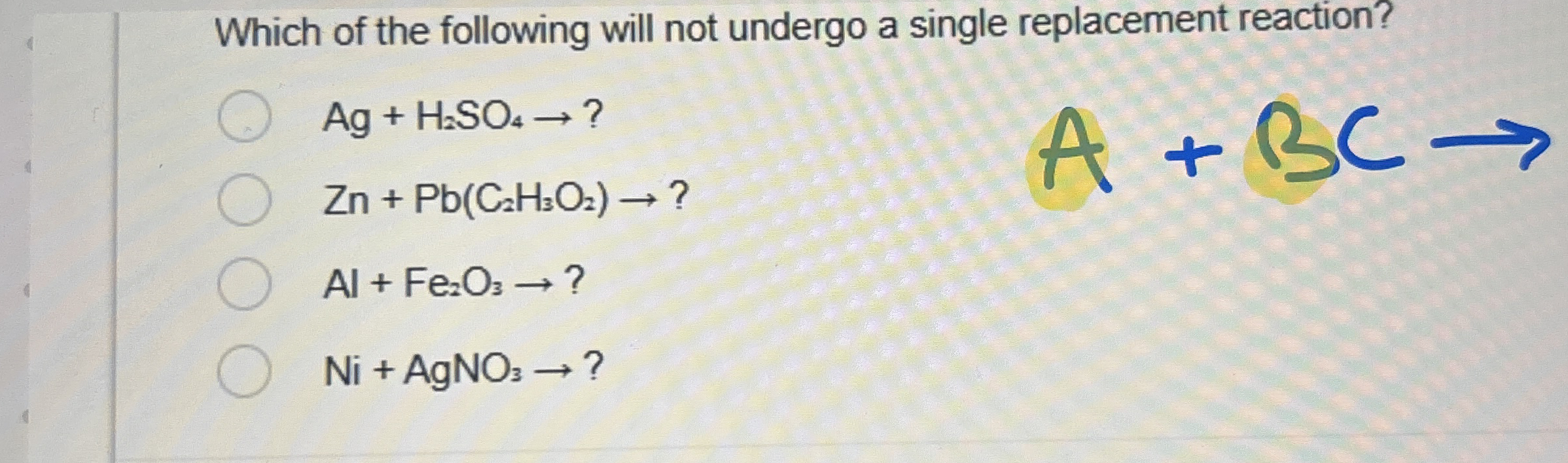 Solved Which of the following will not undergo a single | Chegg.com