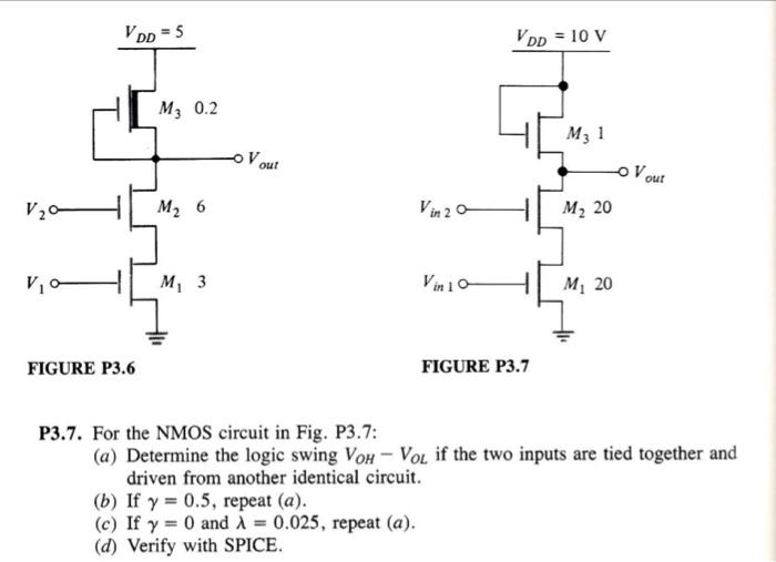 Use the following device parameters unless otherwise | Chegg.com