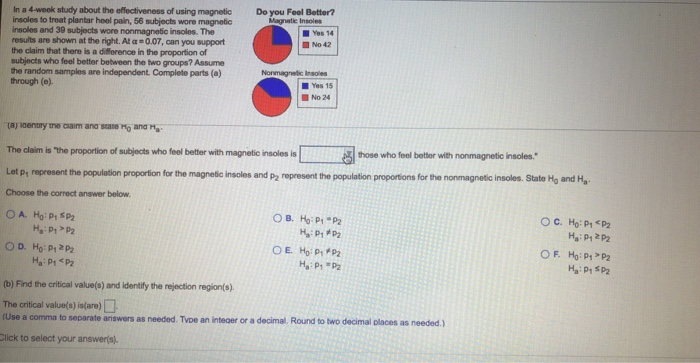 Solved drop down menu choices: different than, greater than, | Chegg.com