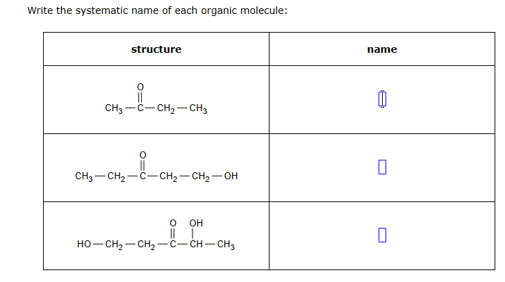 Solved Write the systematic name of each organic molecule: | Chegg.com