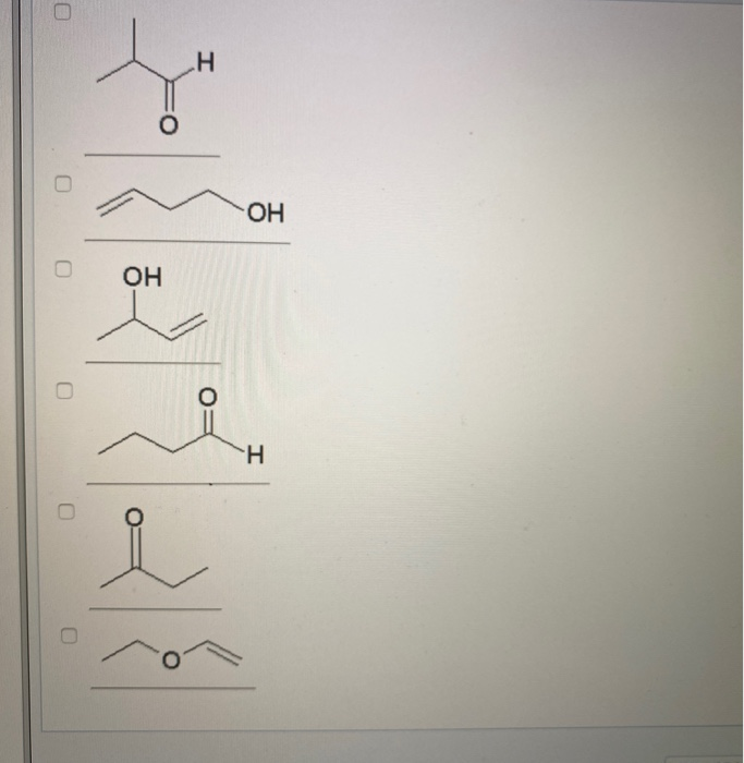 Solved A compound has the molecular formula of C&HgO. It | Chegg.com