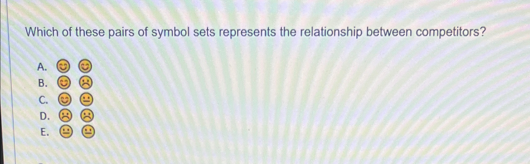 Solved Which of these pairs of symbol sets represents the | Chegg.com