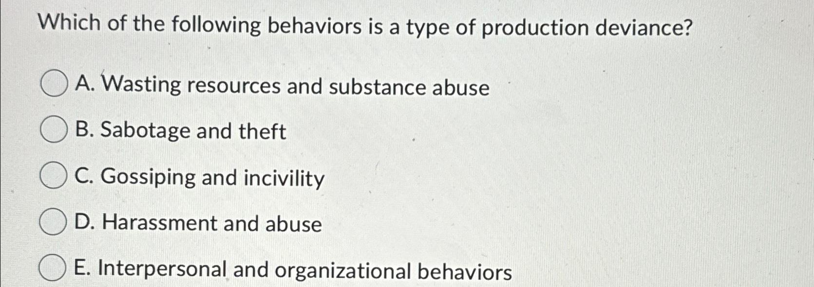 Solved Which of the following behaviors is a type of | Chegg.com