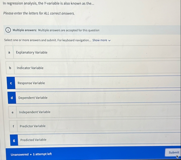 Solved In regression analysis, the Y-variable is also known | Chegg.com
