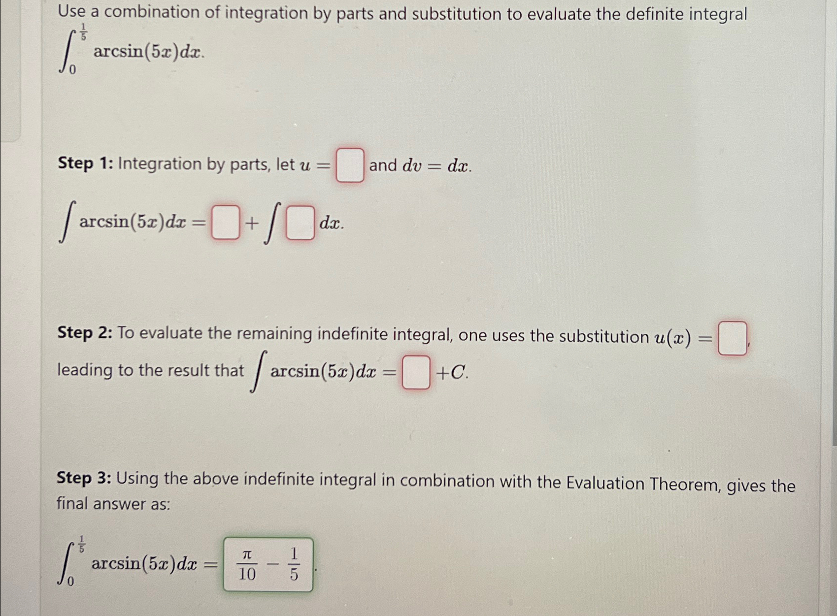 Solved Use a combination of integration by parts and | Chegg.com