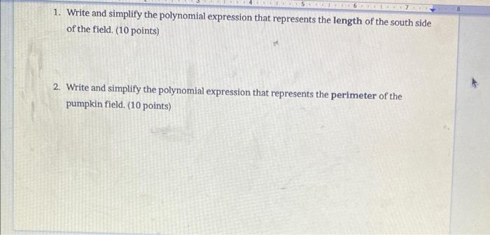 Solved Unit 1 Project: Polynomial Farm Lesson Objectives 1. | Chegg.com