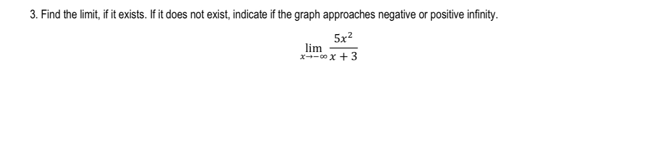Solved Find the limit, ﻿if it exists. If it does not exist, | Chegg.com