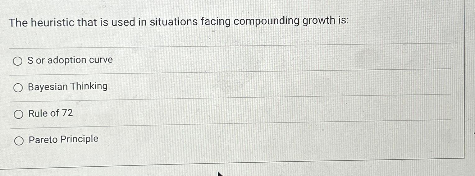 Solved The heuristic that is used in situations facing | Chegg.com