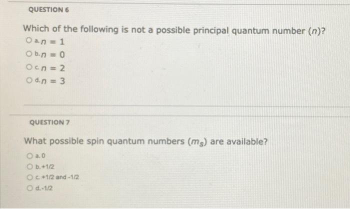Solved Which of the following is not a possible principal | Chegg.com