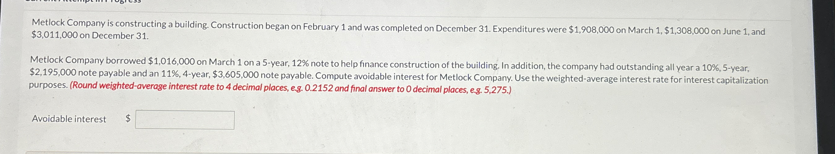 Solved $3,011,000 ﻿on December 31. ﻿purposes. (Round | Chegg.com