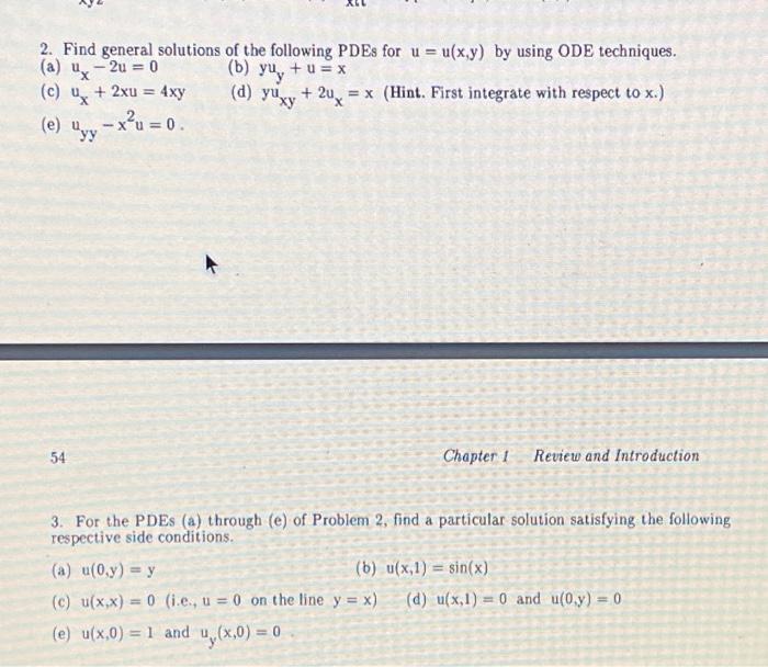 Solved please help with D2. Find general solutions of the | Chegg.com