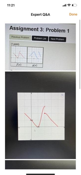 Solved 11:21 Expert Q\&A Done Assignment 3: Problem | Chegg.com