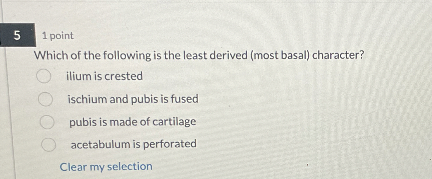 Solved 51 ﻿pointWhich of the following is the least derived | Chegg.com