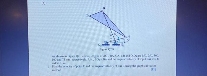 Solved As shown in Figure Q2 B above, Jengths of | Chegg.com