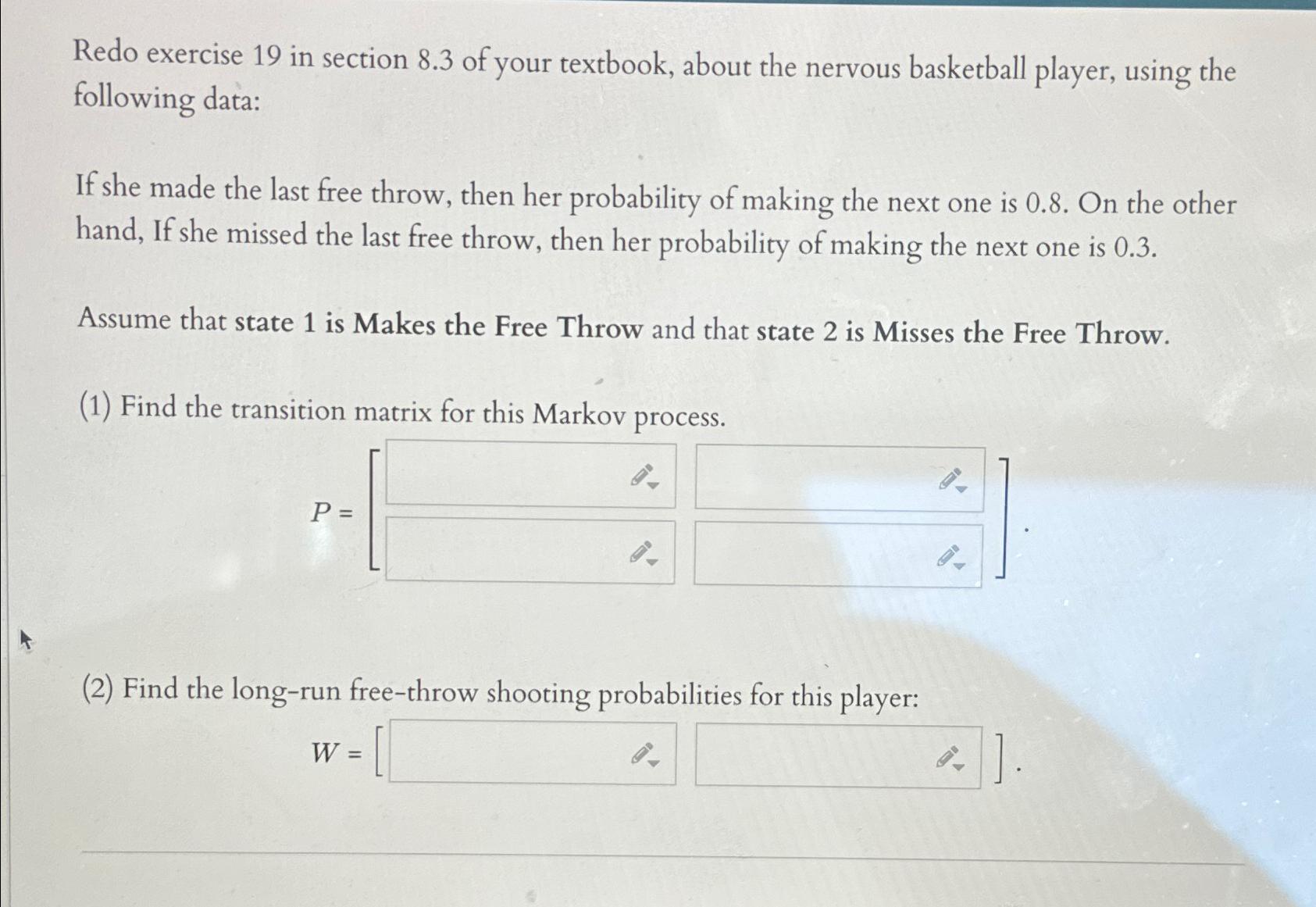 Solved Redo exercise 19 ﻿in section 8.3 ﻿of your textbook, | Chegg.com