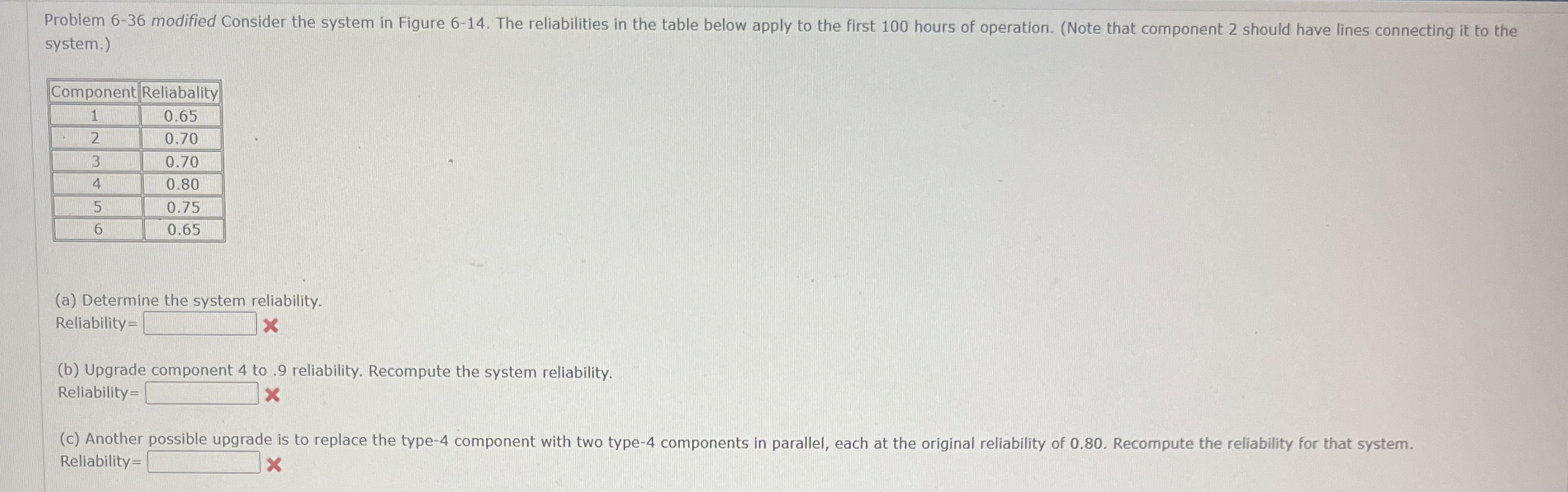 Problem 6-36 ﻿modified Consider the system in Figure | Chegg.com