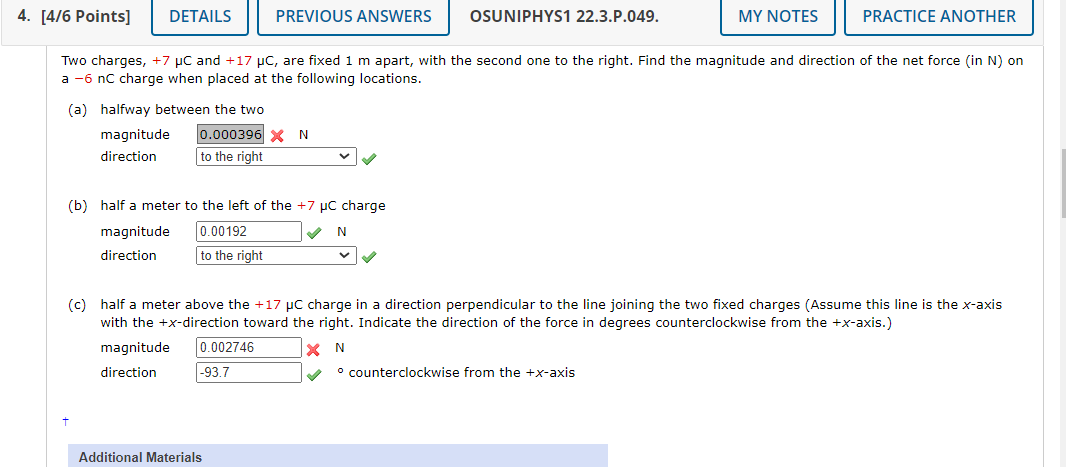 Solved Two charges, +7 µC and +17 µC, ﻿are fixed 1 ﻿m apart, | Chegg.com