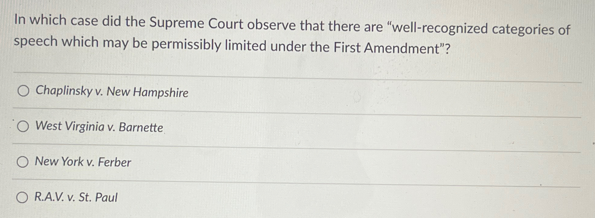 Solved In which case did the Supreme Court observe that | Chegg.com