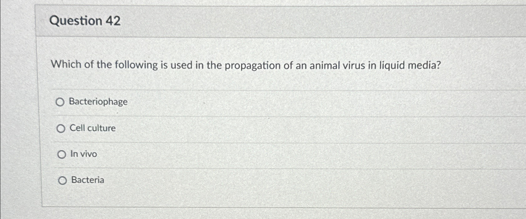 Solved Question 42Which of the following is used in the | Chegg.com