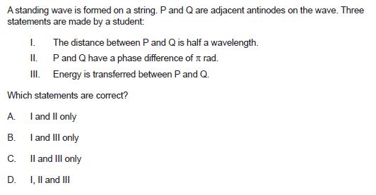 Solved A standing wave is formed on a string. P and Q are | Chegg.com