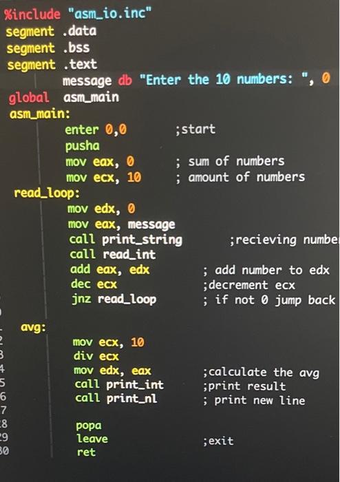 Solved Assembly X86 Help With Existing Code I Tried Doing