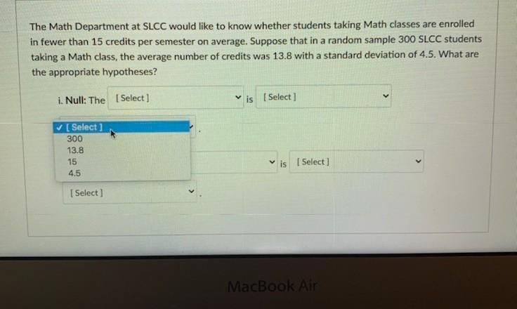 Solved The Math Department at SLCC would like to know | Chegg.com