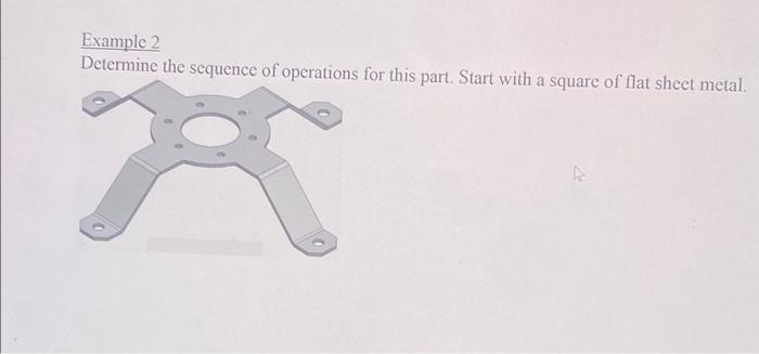 Solved Example 4 Determine the sequence of operations | Chegg.com