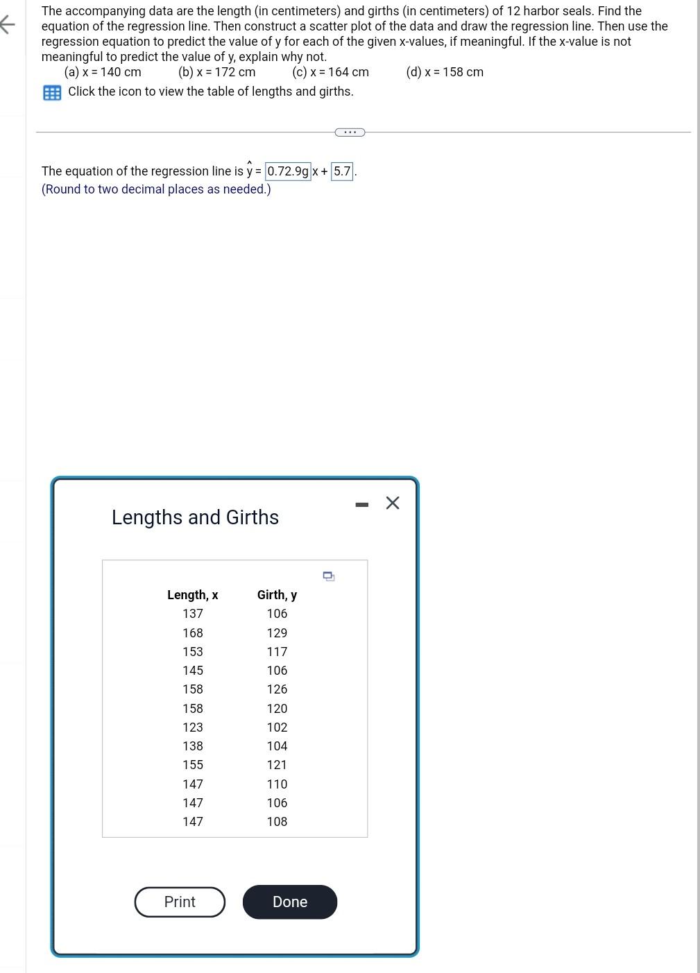 Solved The accompanying data are the length (in centimeters) | Chegg.com