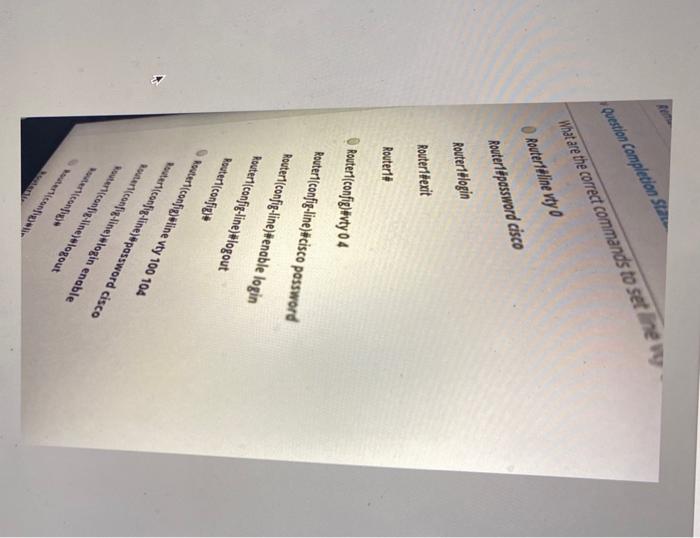 Solved What Is The Syntax Of Default Static Routing Commands